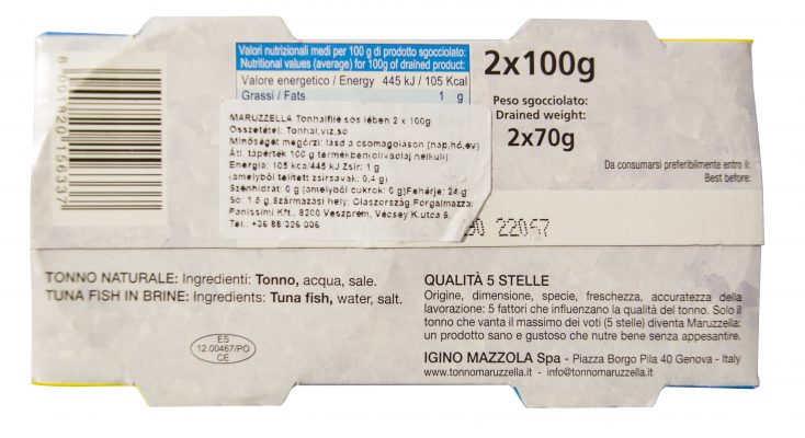 Maruzzella tuna fillets in brine, 2 x 100 g - CannedFish