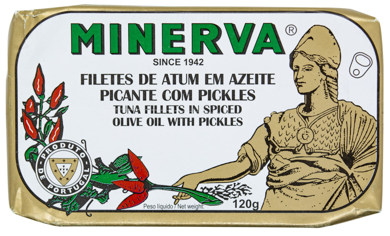 Minerva tuna fillets in spiced olive oil with pickles, 120 g - CannedFish